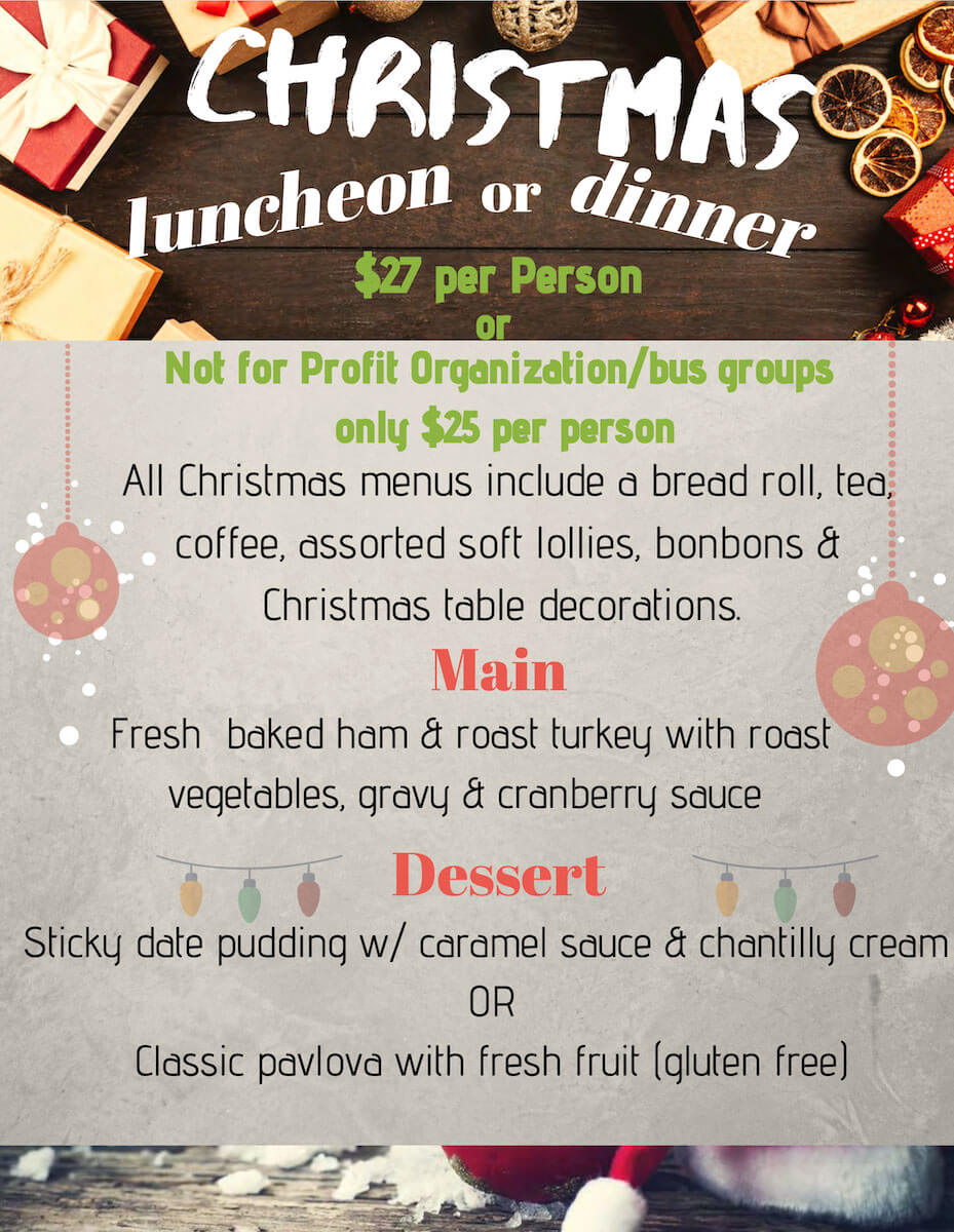 Function Menus - Caloundra Power Boat Club