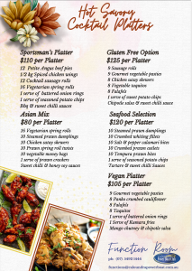 Function Menus - Caloundra Power Boat Club